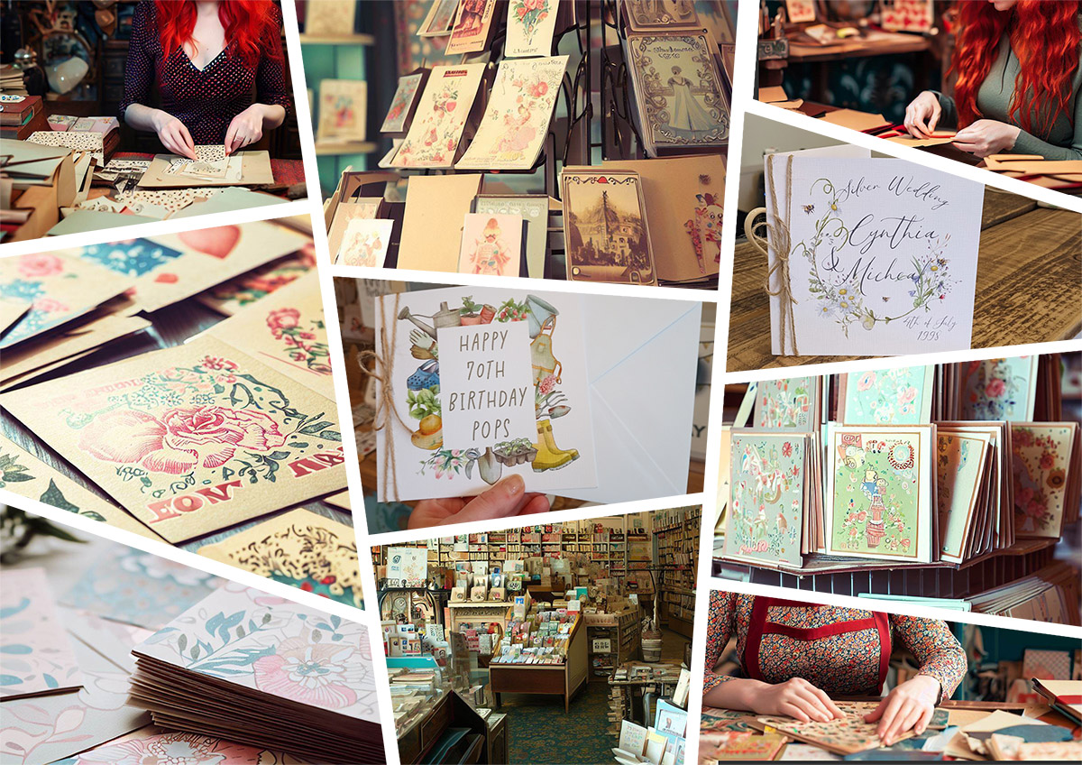Bespoke Handmade Greetings Cards Made Instore Today